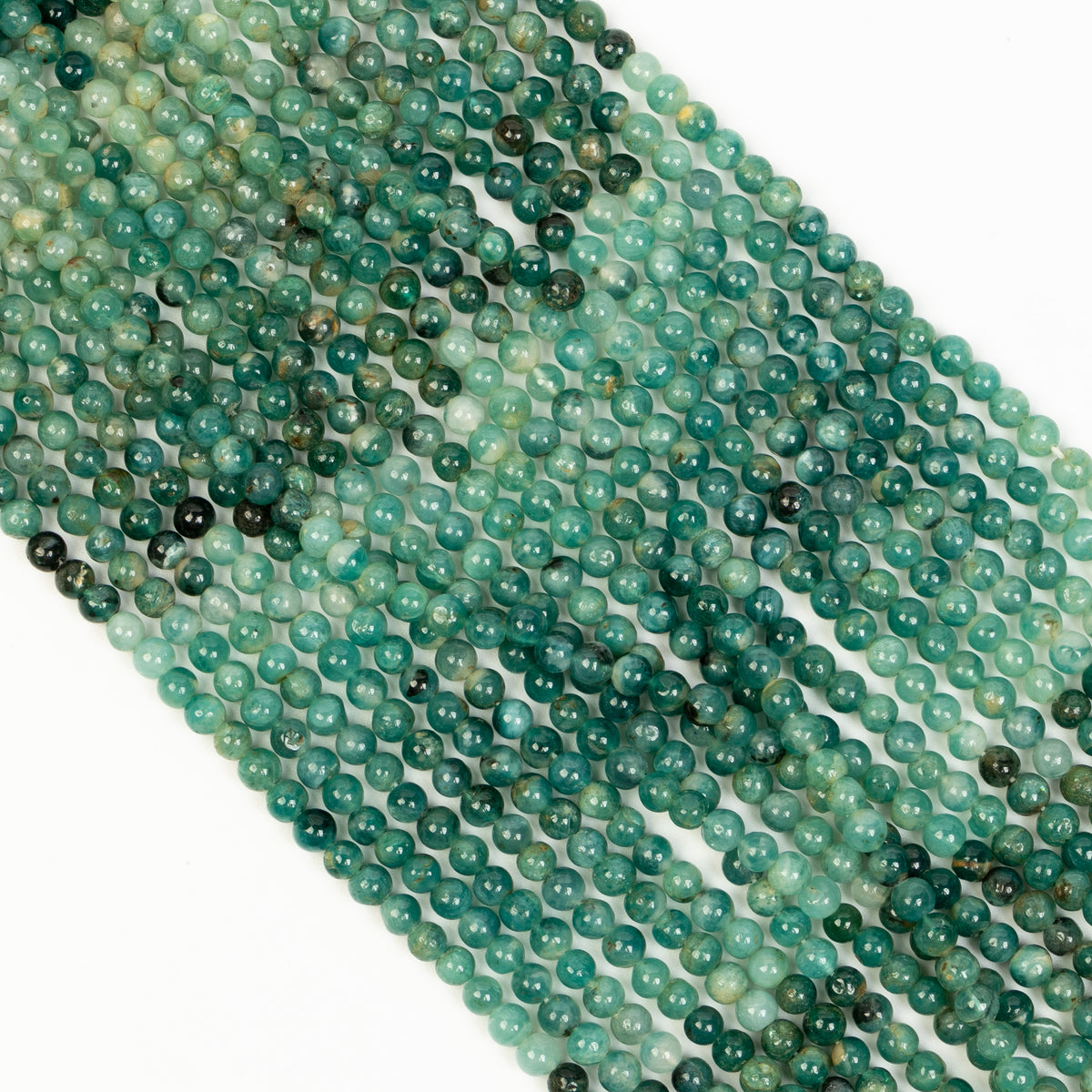 Plain Round Grandidierite Center Drilled Bulk Gemstone Beads Strand ...