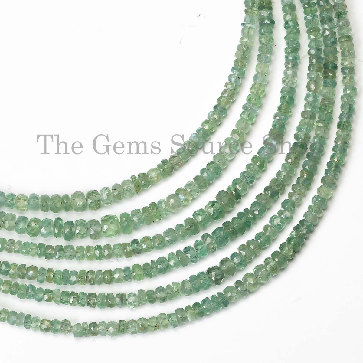 Genuine Alexandrite Faceted Rondelle Gemstone Craft Beads 17" Strand ...