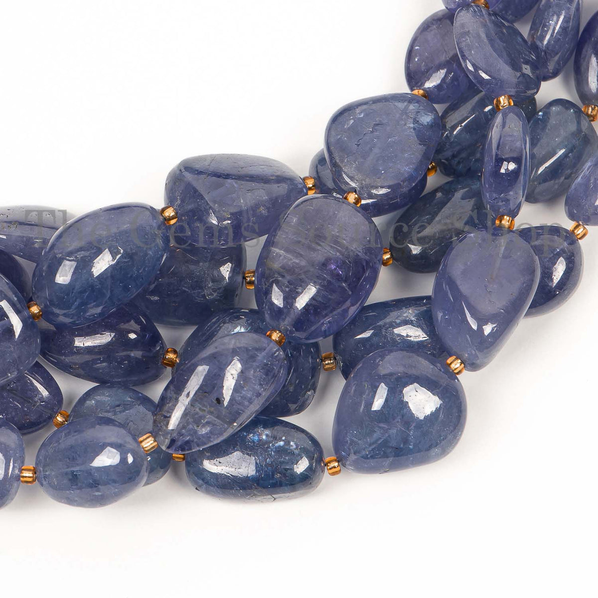 Natural Tanzanite Plain Nugget Gemstone Beads 8" Strand-The Gem Source ...